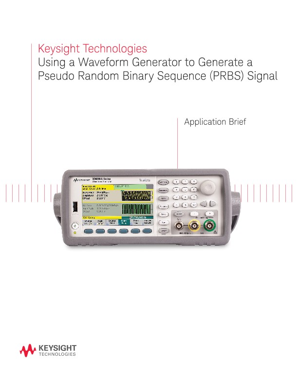 Using a Waveform Generator to Generate a PRBS Signal PDF Asset Page | Keysight